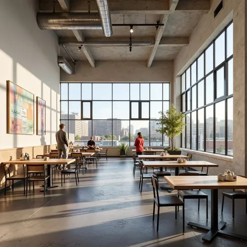 Dining Hall Commercial Space design ideas | PromeAI