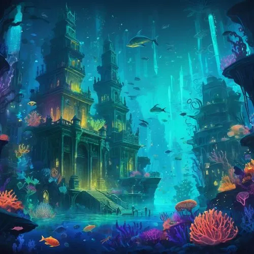 undersea playground background