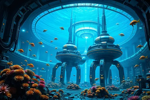 undersea playground background