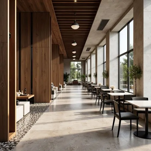 Dining Hall Commercial Space design ideas | PromeAI