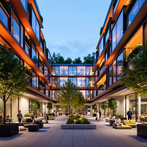 Student Hall Green Architecture Design Ideas