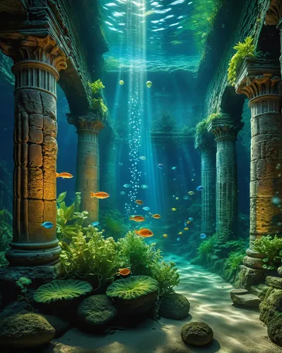 undersea playground background