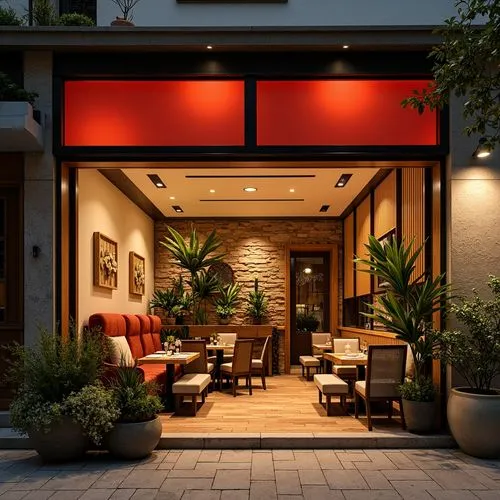 Restaurant Commercial Architecture design ideas | PromeAI