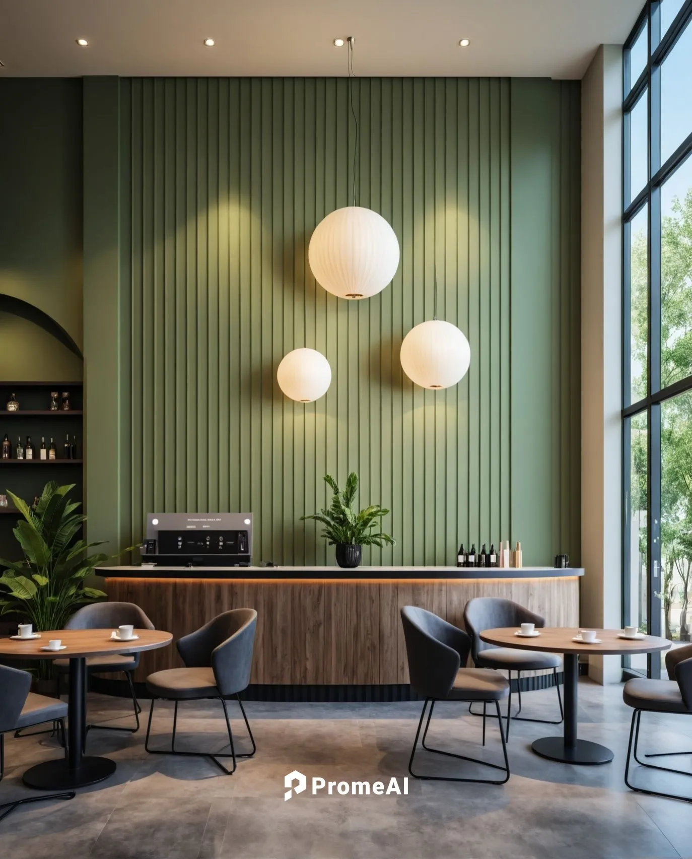 this modern cafe is very unique and elegant