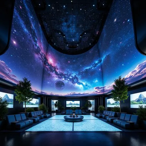 Planetarium High-tech Style Building Design Ideas