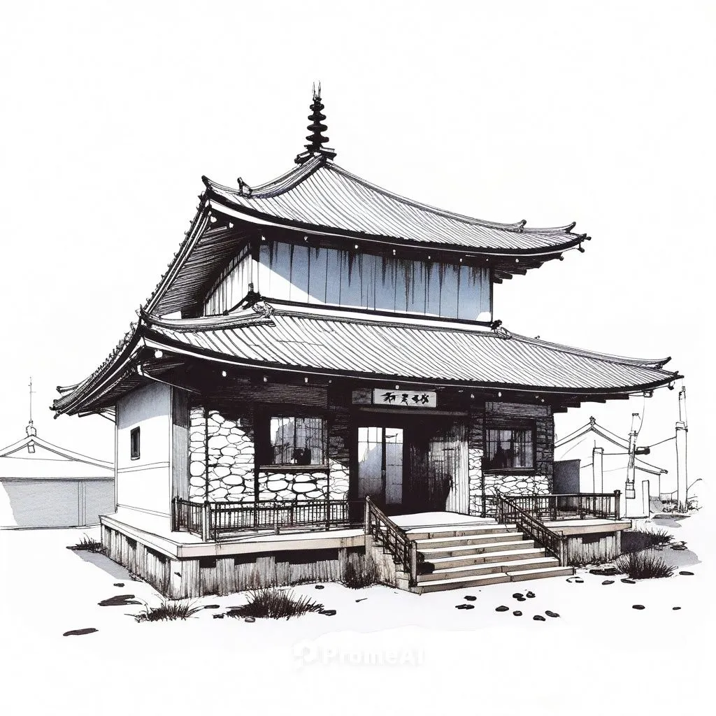 a drawing of an apartment building