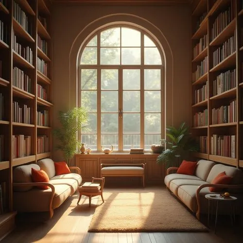 Library Minimalism Style Design Ideas