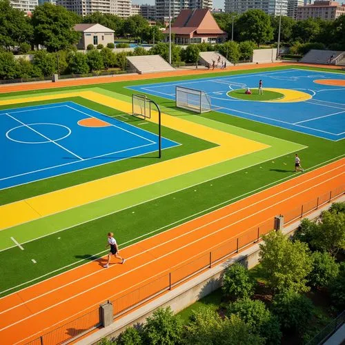 Sports Field Social Housing Style Architecture Design Ideas