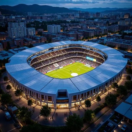 Football Stadium Experimental Architecture Design Ideas